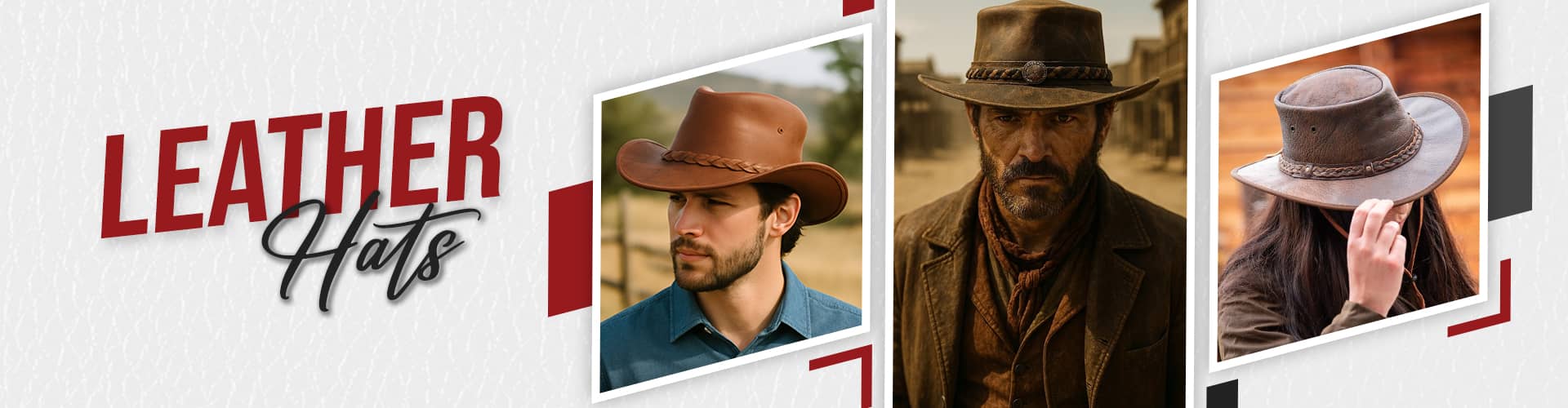 Leather Hats by Leather New York | Leather Western Hat NYC